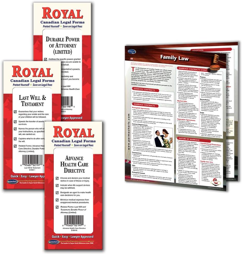 Family Law Legal Planning Kit - Canadian Legal Forms (Last Will and ...