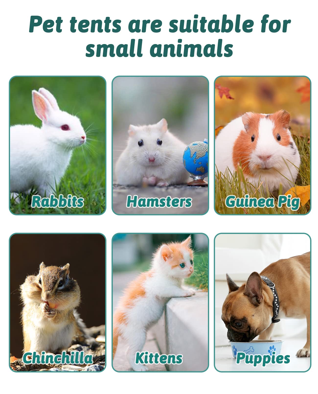 BNOSDM Rabbit Playpen with Zippered Top Portable Cat Play pens Cage ...