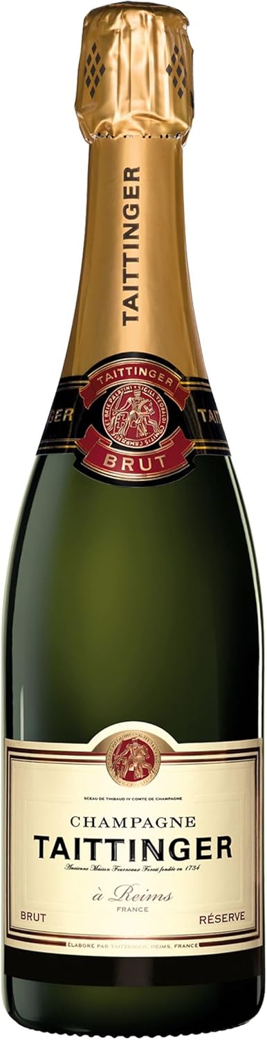 Taittinger Brut Reserve Champagne (No Box/Torn Label) : Amazon.co.uk ...