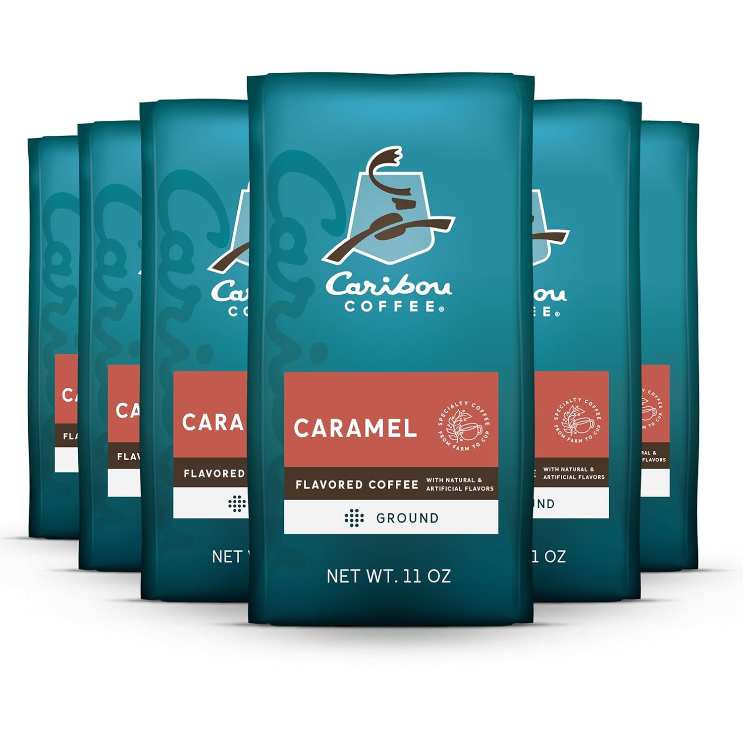Amazon.com: Caribou Coffee, Medium Roast Ground Coffee - Caramel ...