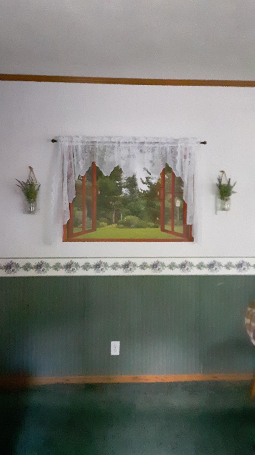 Amazon.com: wall26 Beautiful Garden/Backyard View from Inside a Window ...