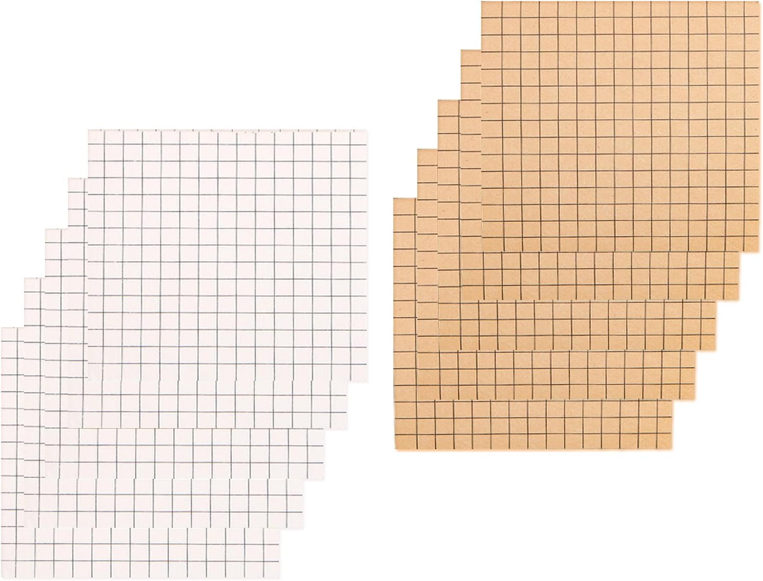 Amazon.com : DANUDON Grid Sticky Notes, 10 Pads Lined Grid Sticky Notes ...