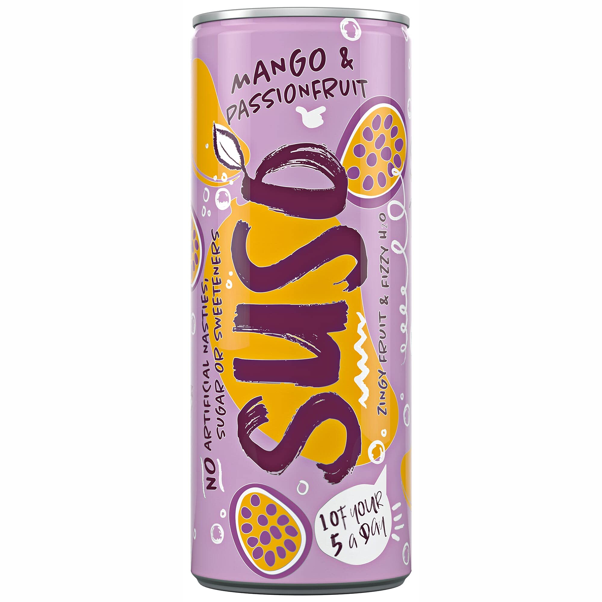 Suso Sparkling Mango and Passion Fruit Cans - 24x250ml : Amazon.co.uk ...