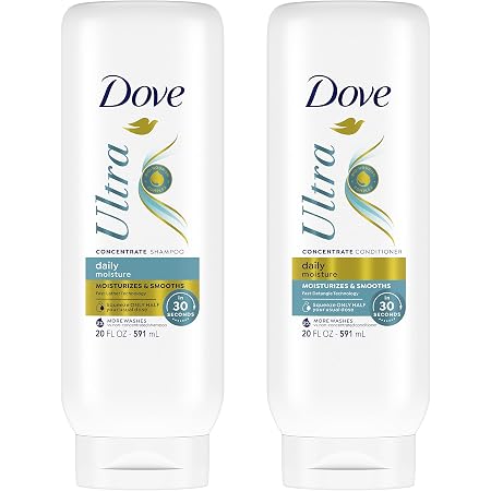 Amazon.com: Dove Daily Moisture 2-in-1 Shampoo and Conditioner 400 ml ...