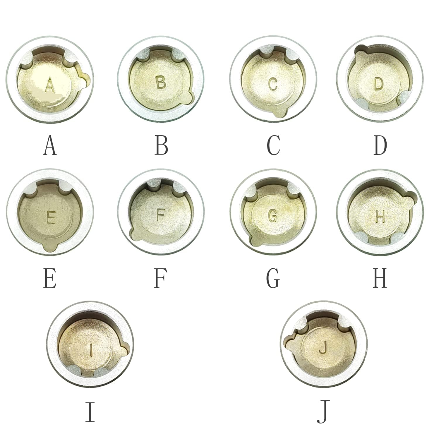 Snapklik.com : JEUCLEL 10PCS Wheel Locking Nut Key Kit For Land Rover ...