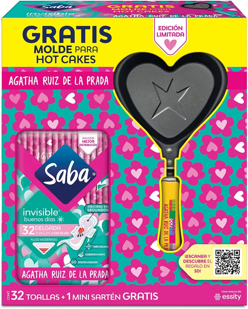 Saba Invisible Buenos Días, Toallas Femeninas Delgadas con Alas, 32 ...