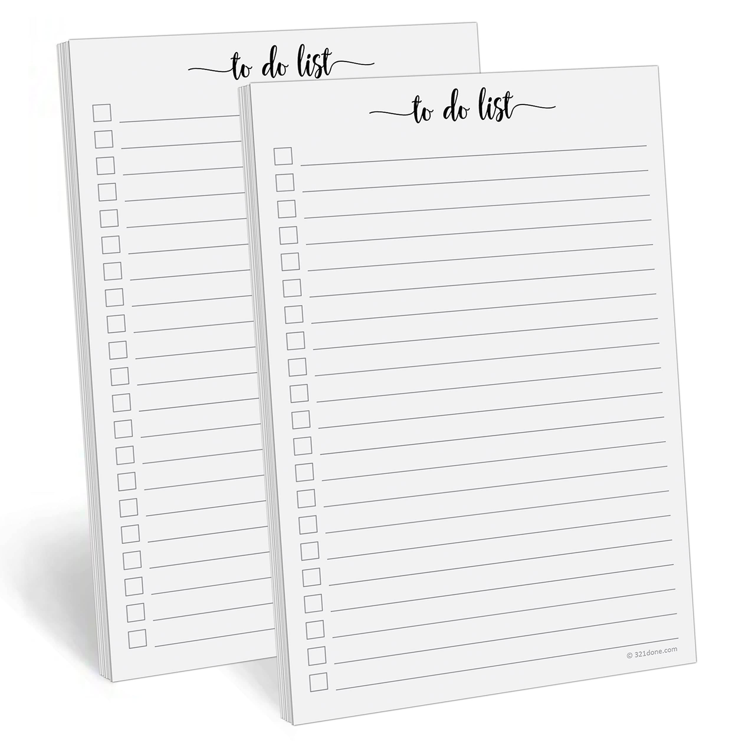 Snapklik.com : 321Done To Do List Notepad - Pack Of 2-50 Sheets