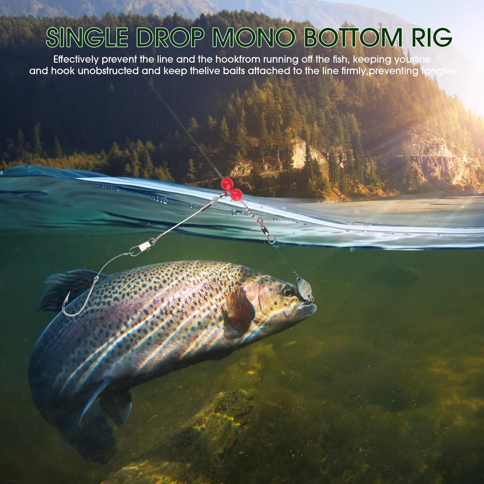 Snapklik.com : Narcissus 32PCS Fishing Leader Rigs for-Single Drop ...