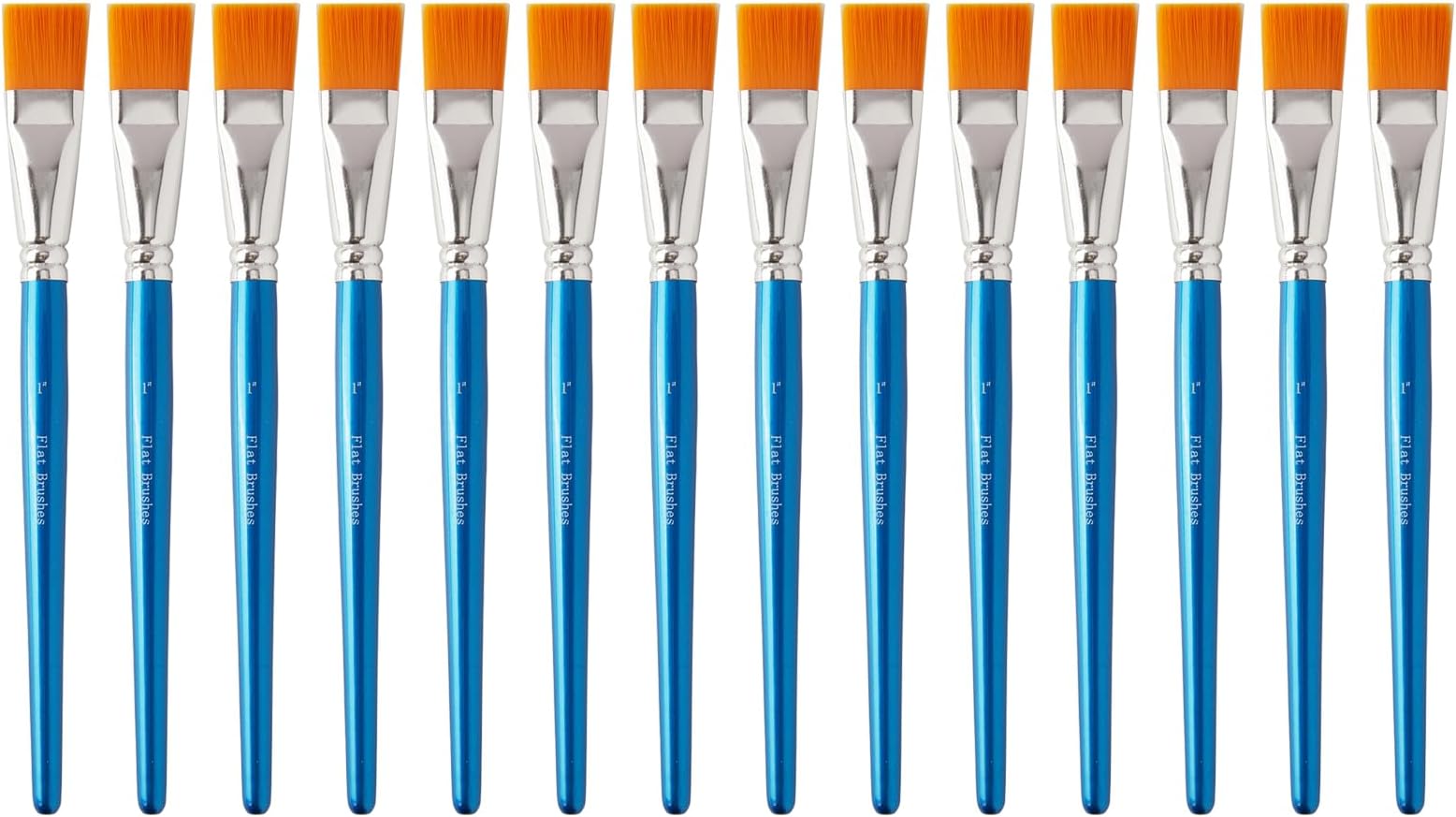 Amazon.com: Prasacco 20 Pcs 1 Inch Flat Paint Brushes, Multi-type ...