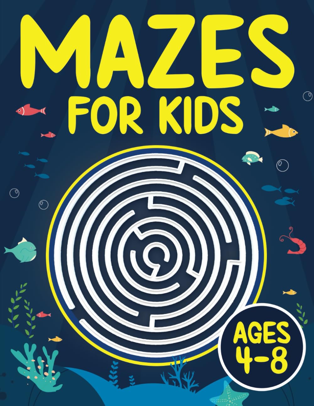 Mazes For Kids Ages 4-8: Maze Activity Book | 4-6, 6-8 | Games, Puzzles ...