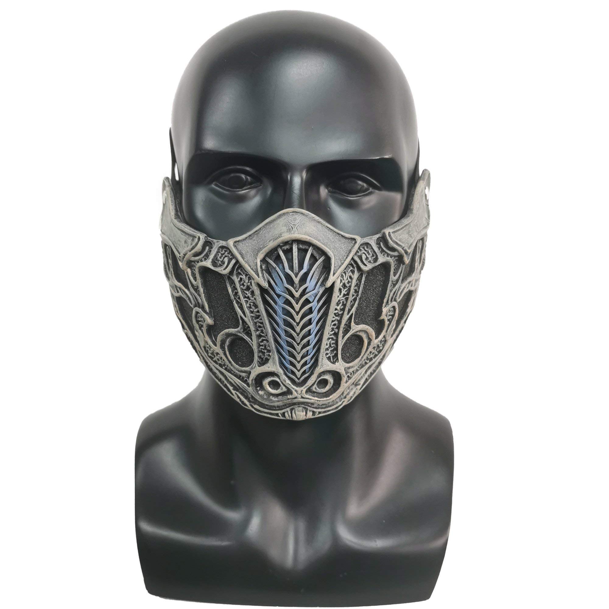 Buy Mortal Kombat Mask Sub-Zero/Saibot/Scorpion/Lin Kuei Cosplay Half ...