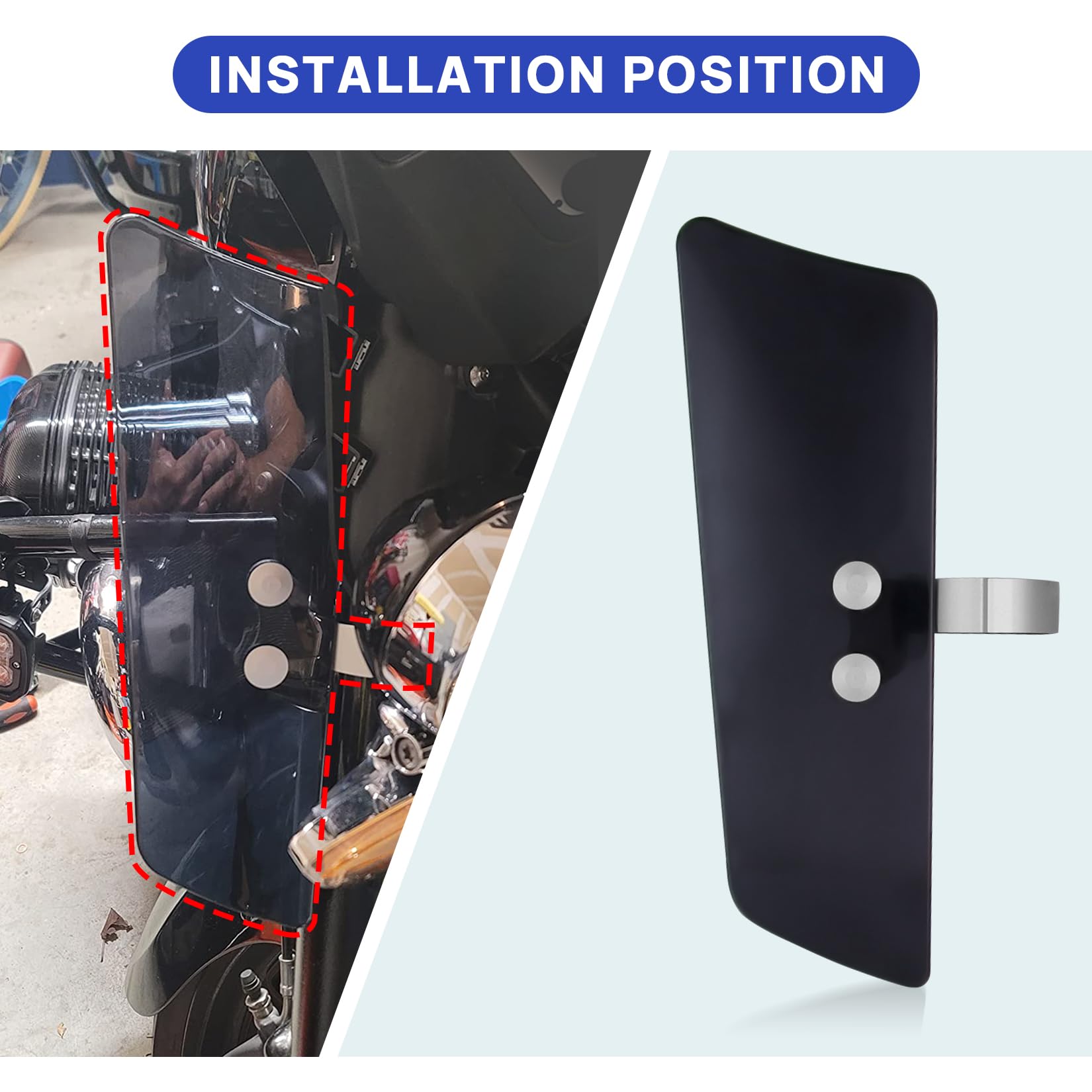 Motorcycle Wind Deflectors For Leg PSLER Motorcycle Leg Wind