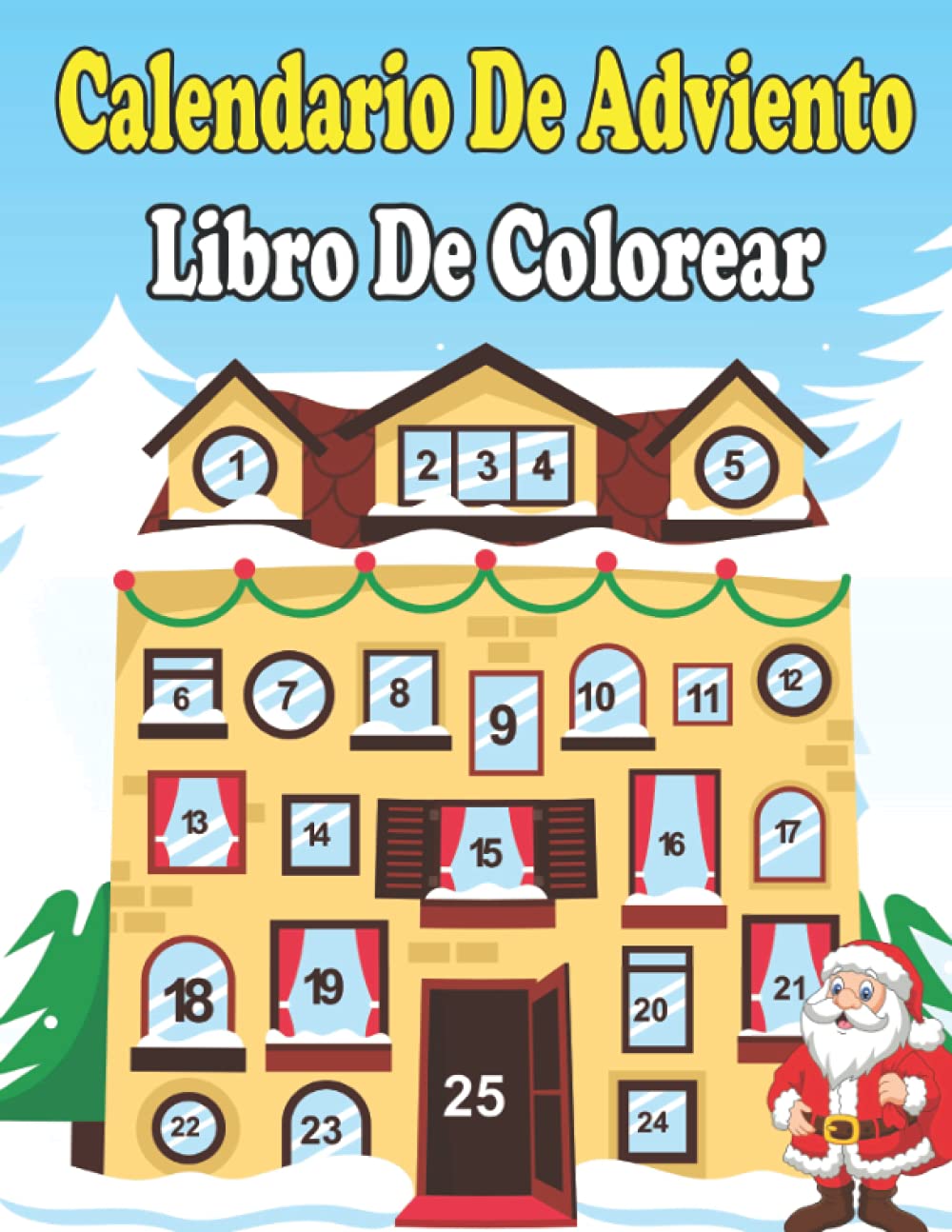 Calendario De Adviento Libro De Colorear Una Divertida Cuenta Regresiva ...