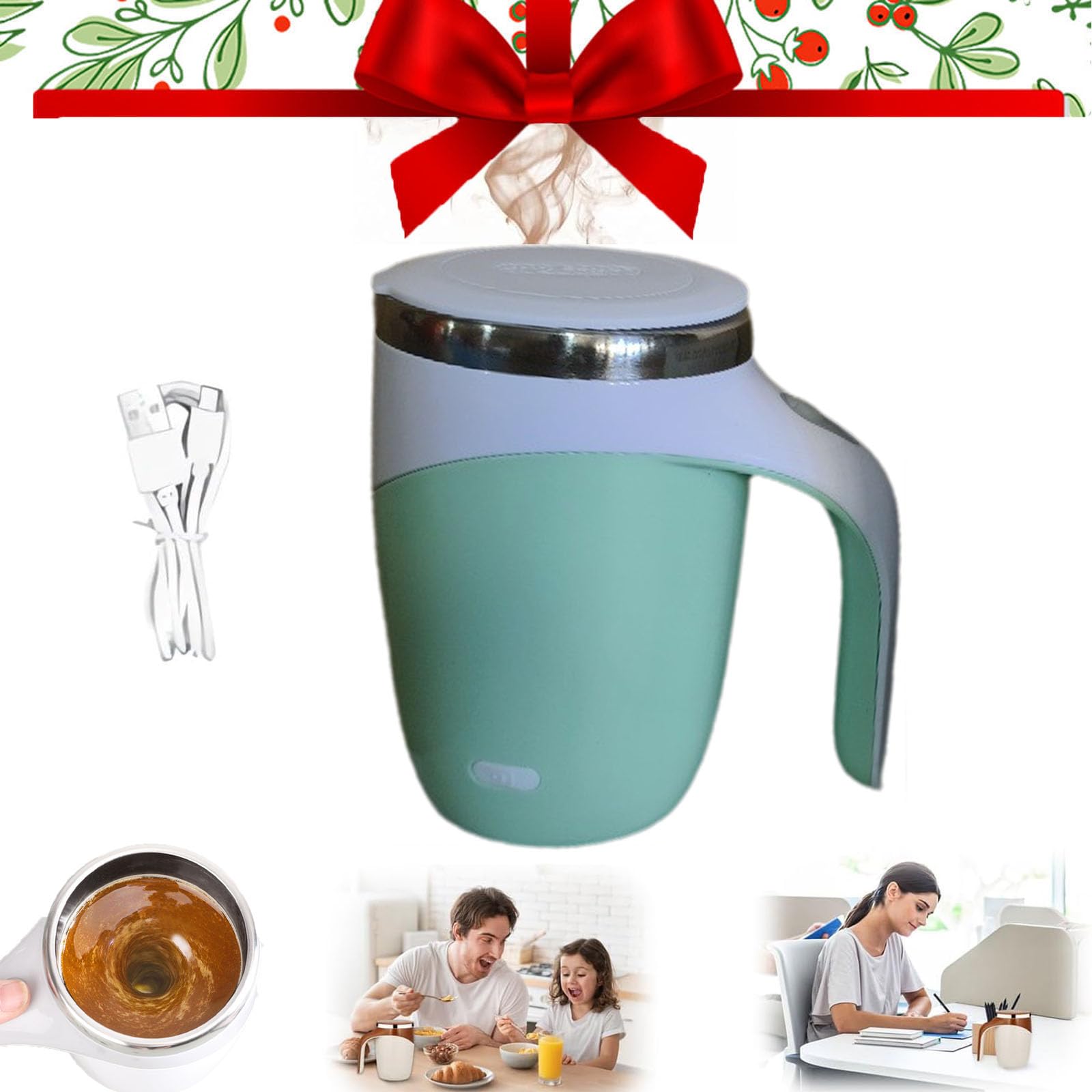 Amazon.com | Automatic Magnetic Stirring Coffee Mug, Reusable Coffee ...