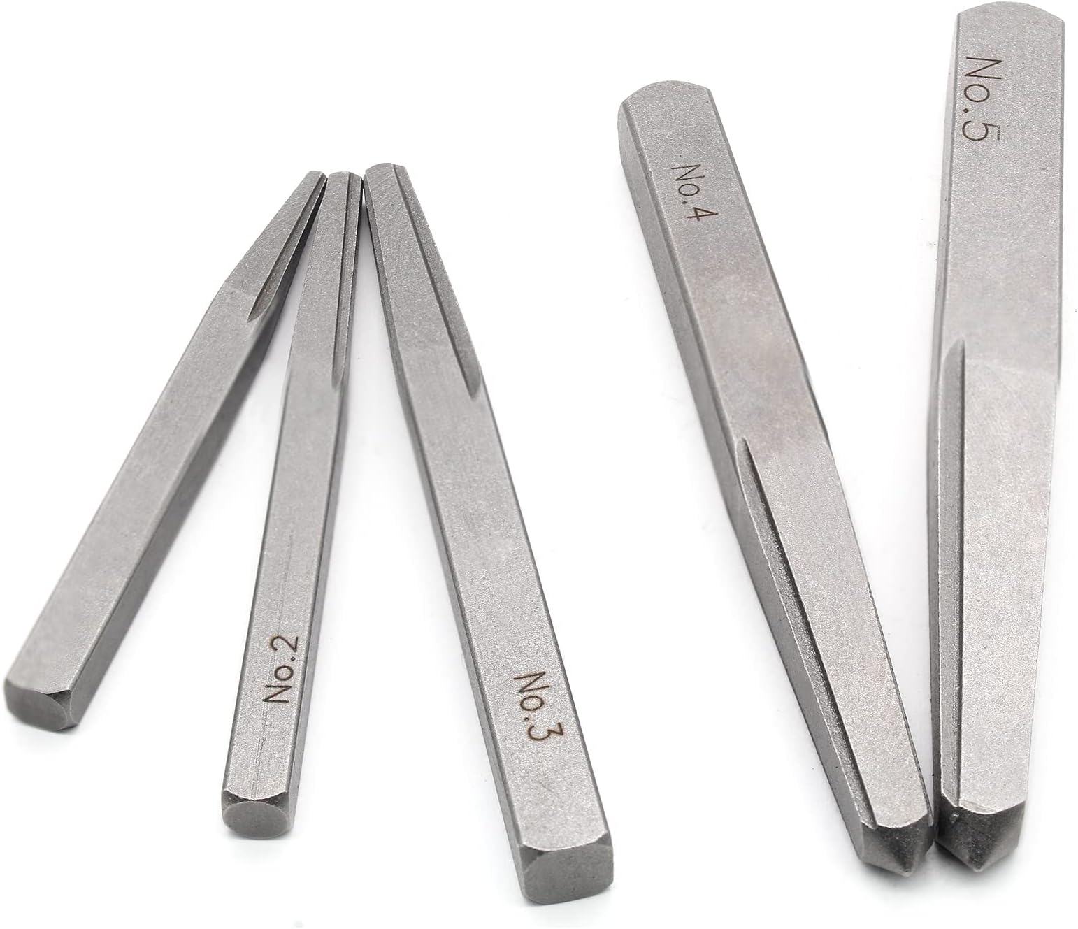 Drill Hog USA 6 Pc Square Easy Out Set Straight Screw Extractor ...