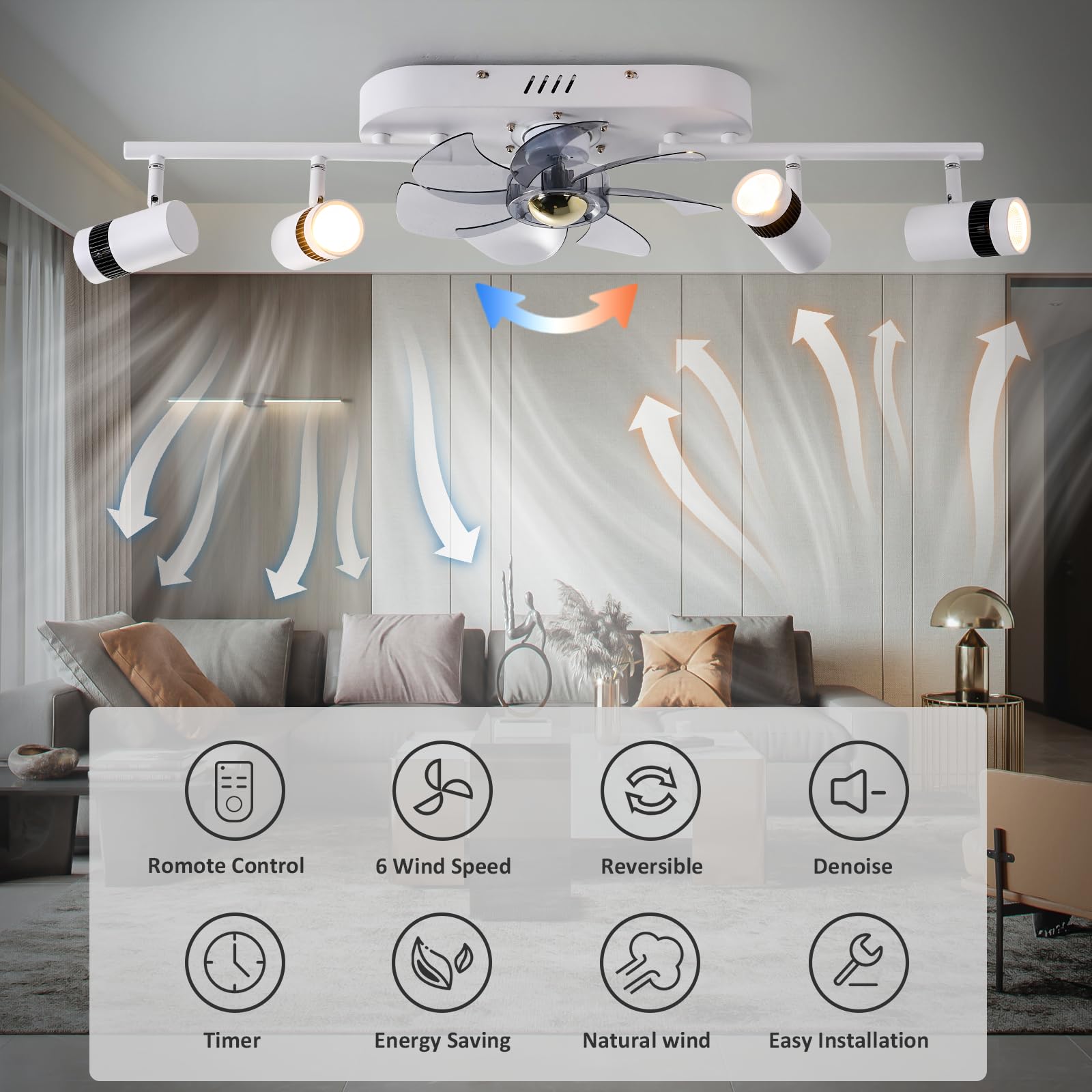 Fan With Track Lighting Fixtures WAC Lighting PAR30BD WT PAR 120 White