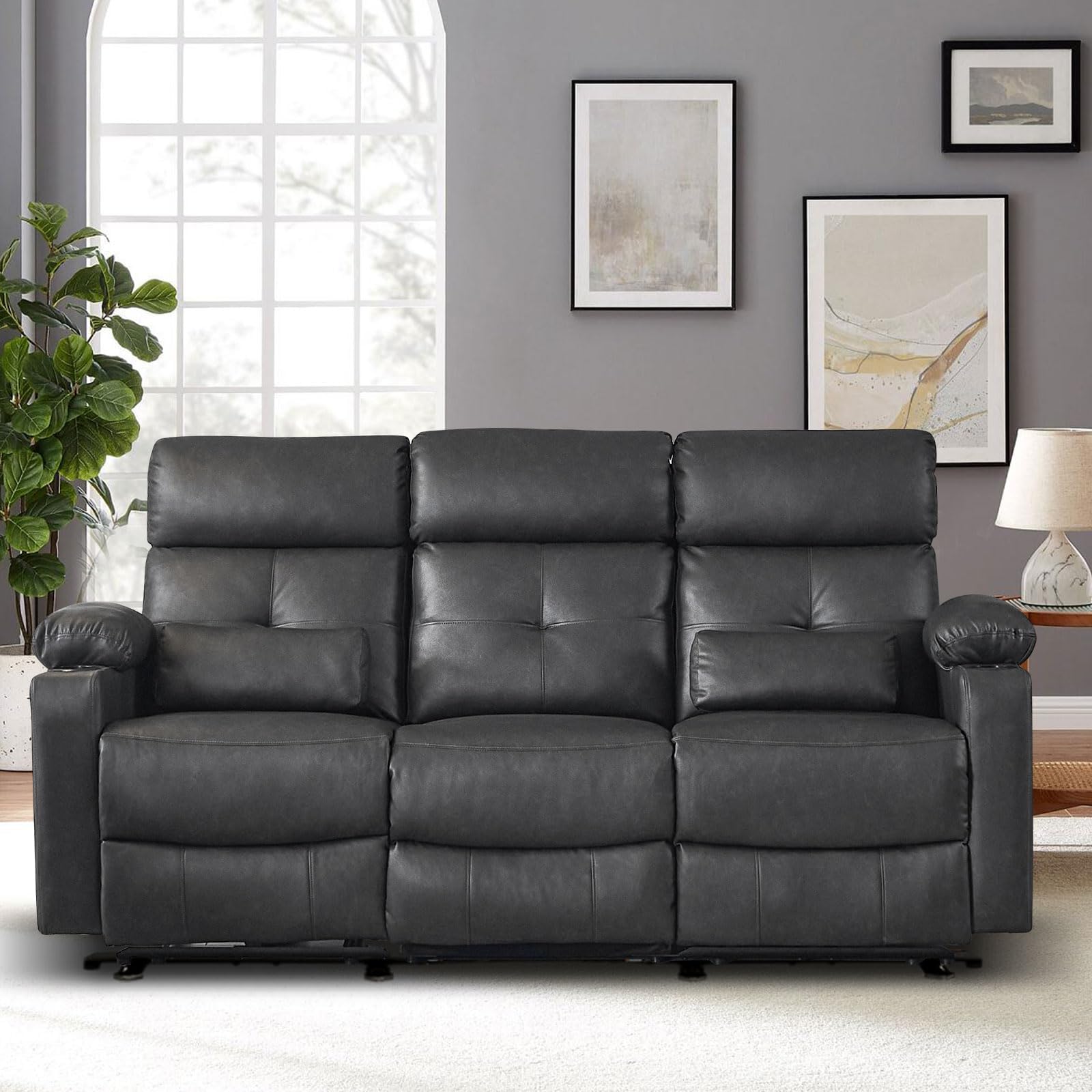 Amazon.com: AC Pacific Brady 7 Piece Sectional Power Reclining Sofa ...
