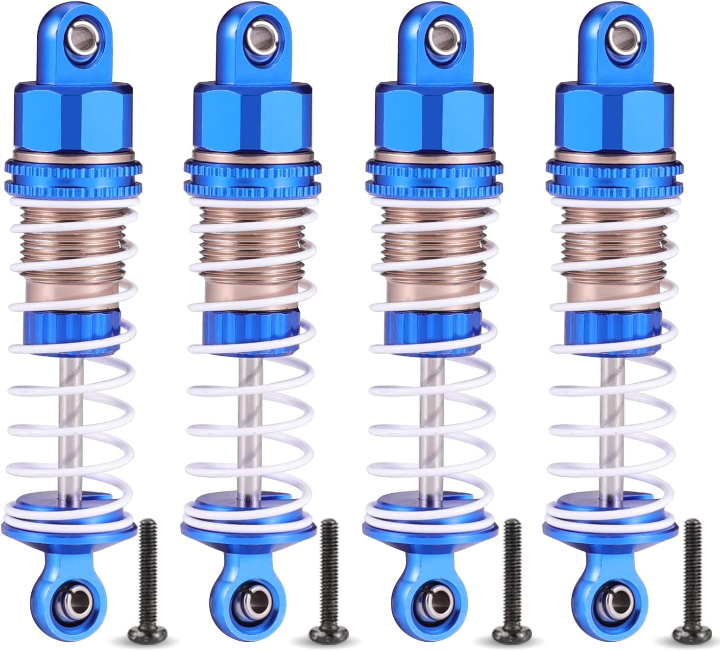 HAIBOXING 1/16 RC Shocks Full Aluminum Oil Shocks 4pcs, All Metal ...