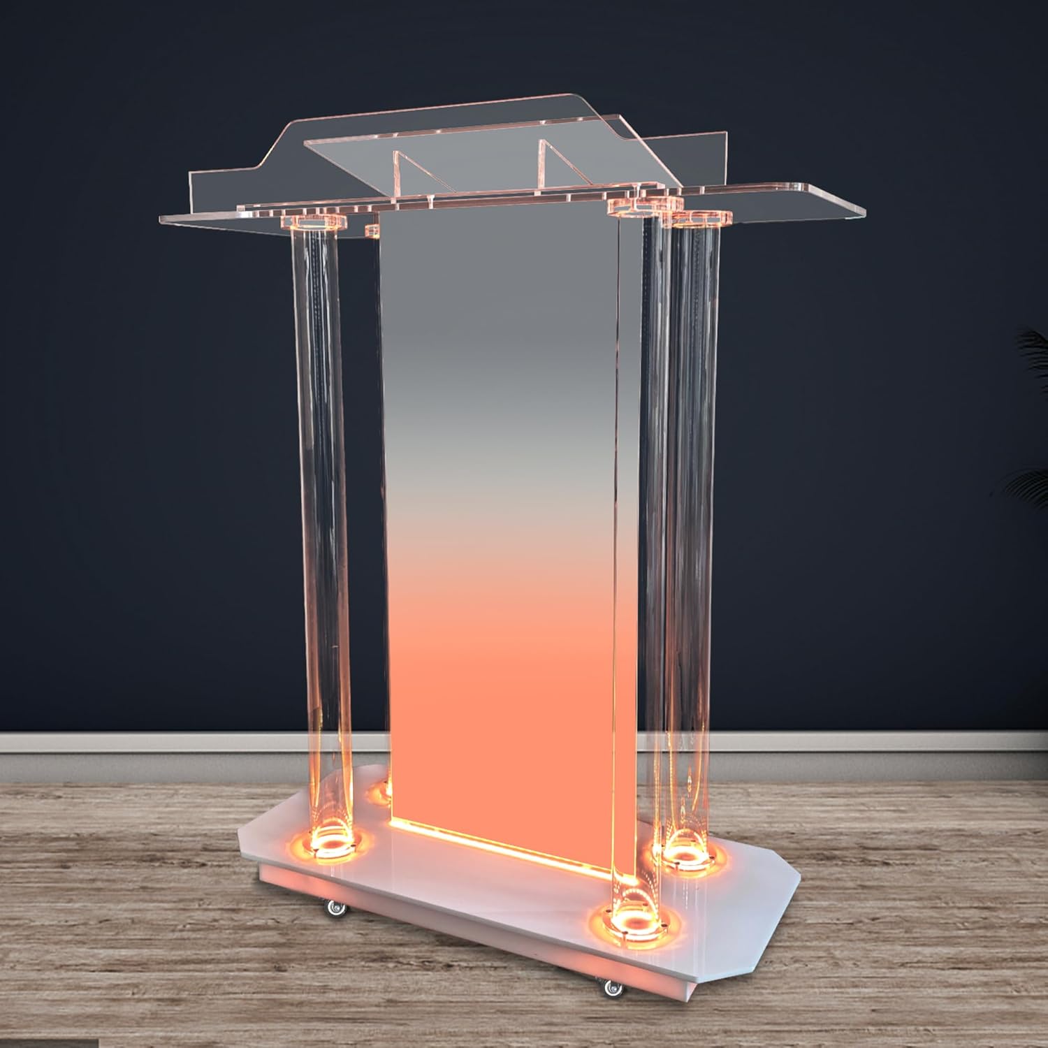 Amazon.com: 46" Personalized Acrylic Podium for Churches with LED ...