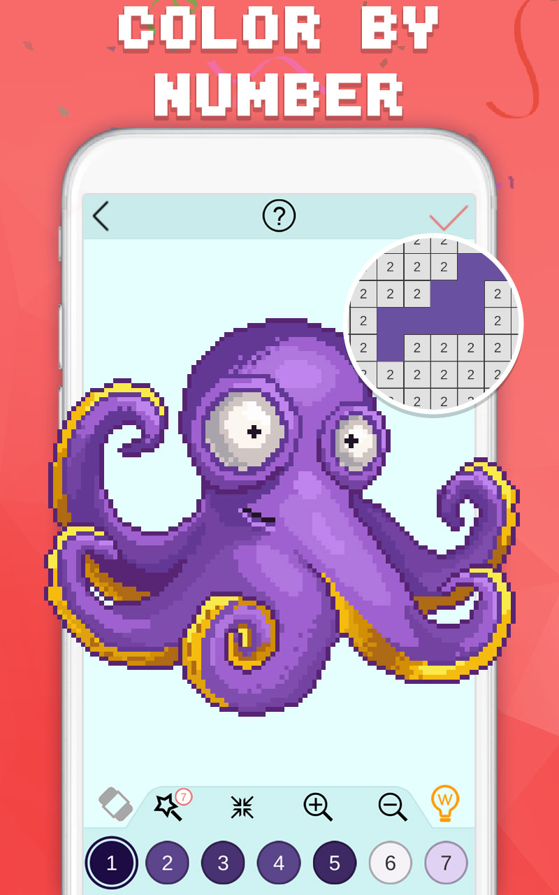 Color by Number:Art Master - Pixel Coloring Book Free Games - App on ...