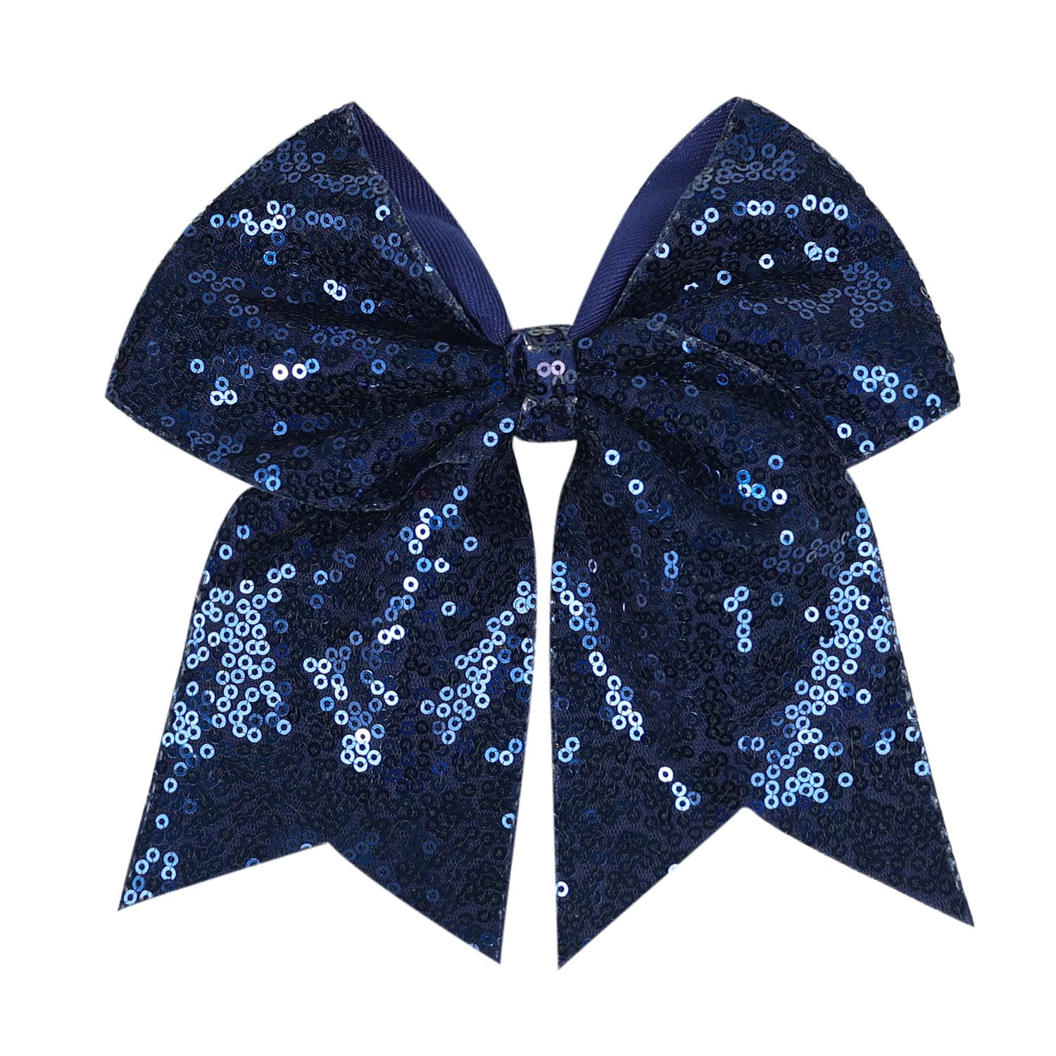 Amazon.com : Jumbo Glitter Cheer Bow Clip - 7 Inch Large Cheerleading ...