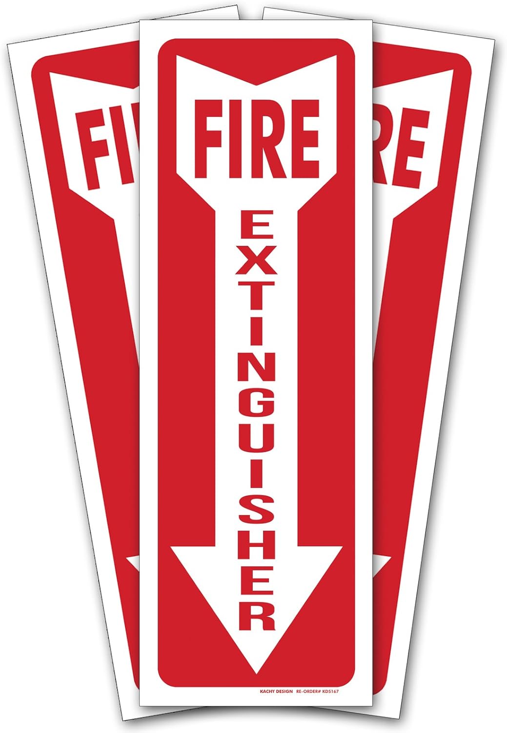 Amazon.com: Fire Extinguisher Vinyl Sticker 4" x 12" - Scratch & Fade ...