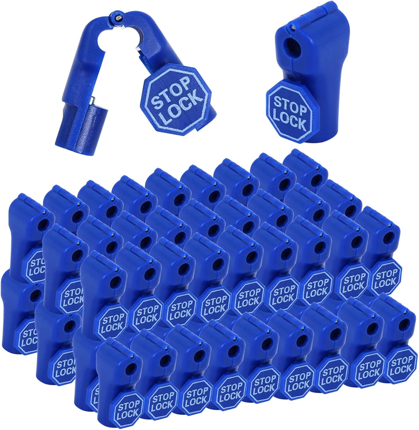Amazon.com: LeaGerous 200 Pcs Blue Magnetic Peg Hook Stop Lock 6mm ...