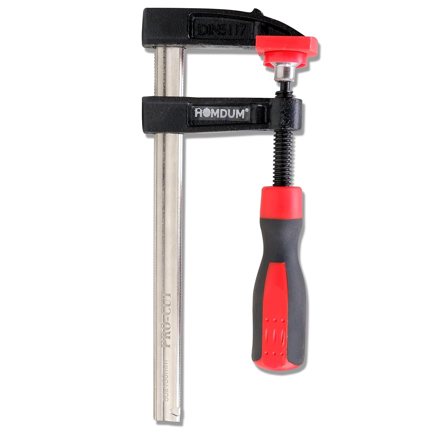 Homdum 6 inch Steel f clamp 150 x 50 mm F Clamp with Rubberized Handle ...