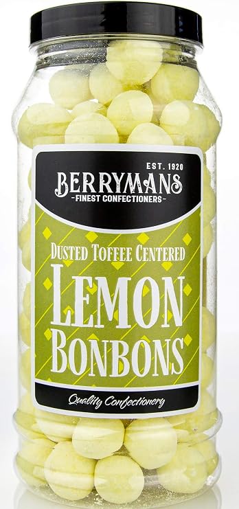 Original Dusted Toffee Centered Lemon BonBons Retro Sweets Gift Jar By ...