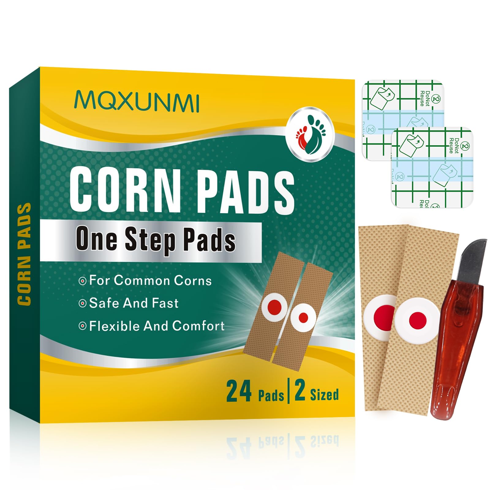 Amazon.com : MQXUNMI Corn Remover for Toes, 24 Pads Corn Removers for ...