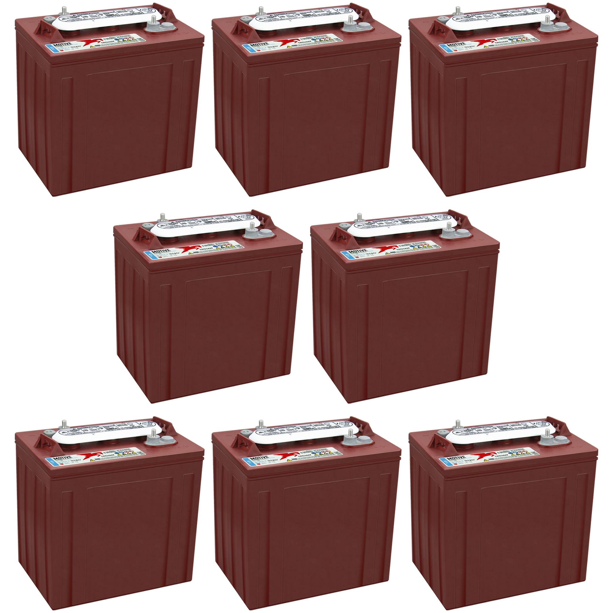 Amazon.com: Trojan T-125 240Ah, 6V Deep Cycle Battery - 8 Pack : Automotive