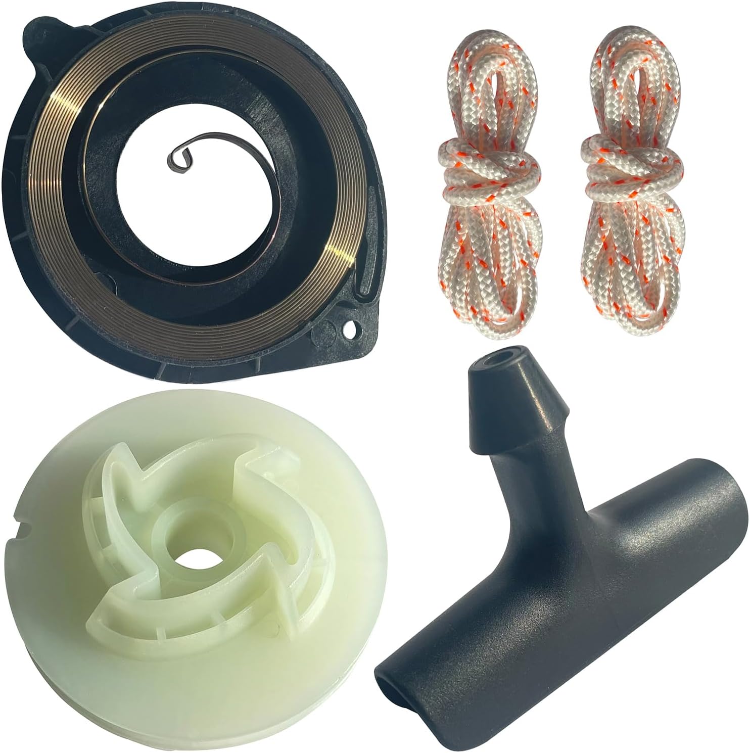 Amazon.com : Recoil Assembly Pull Starter Spring Pulley Handle for ...