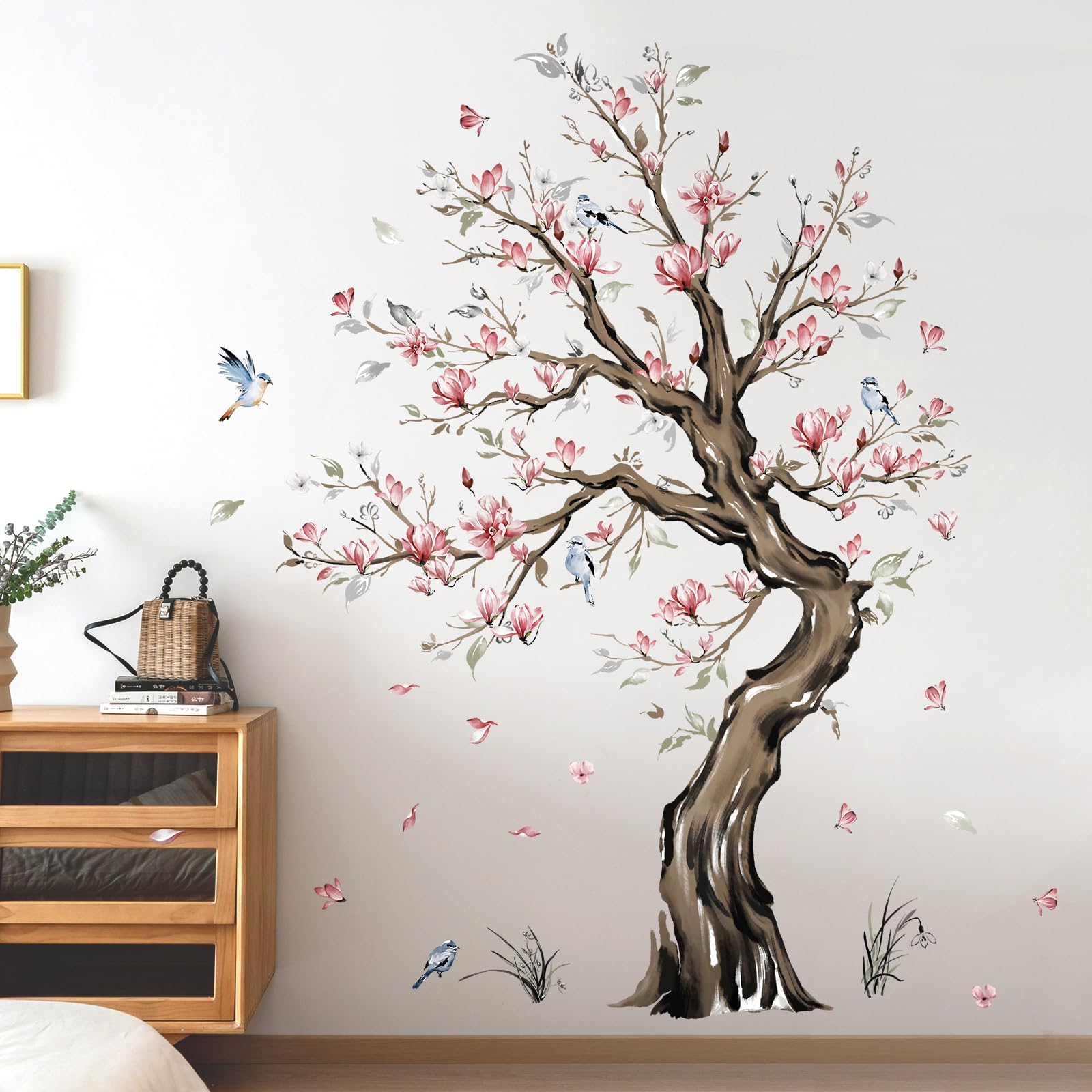 Amazon.com: Buiory 6 Sheets of 12 x 18inch Removable Giant Tree and ...