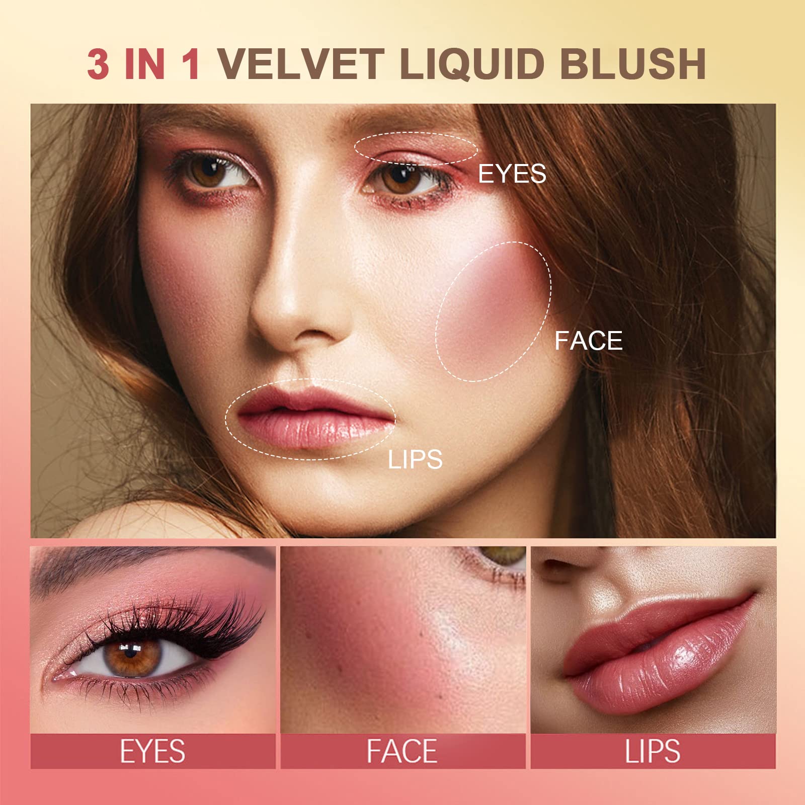 Snapklik.com : Liquid Blush Face Makeup For Cheeks, Velvet Cream Matte ...