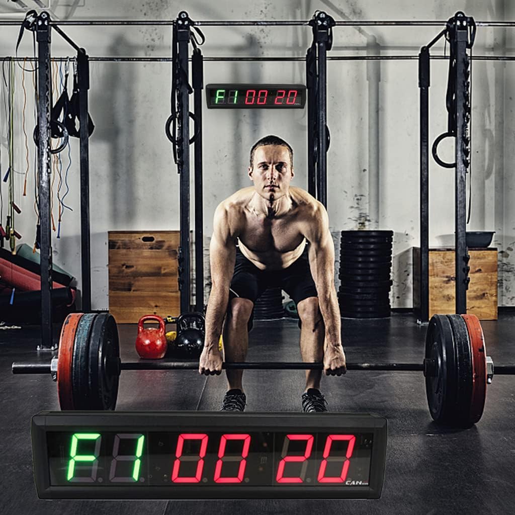 GANXIN – Temporizador LED de intervalos para entrenamiento en casa ...