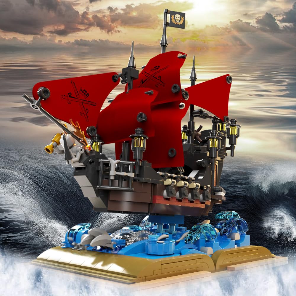 Lego Black And Red Boat