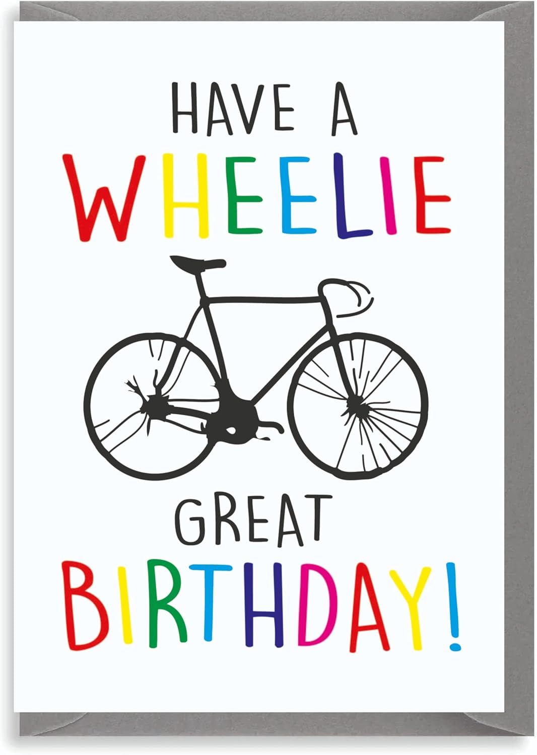 Cheeky Chops Cards Carte d'anniversaire vélo Mamil Sport Wheelie – C67 ...