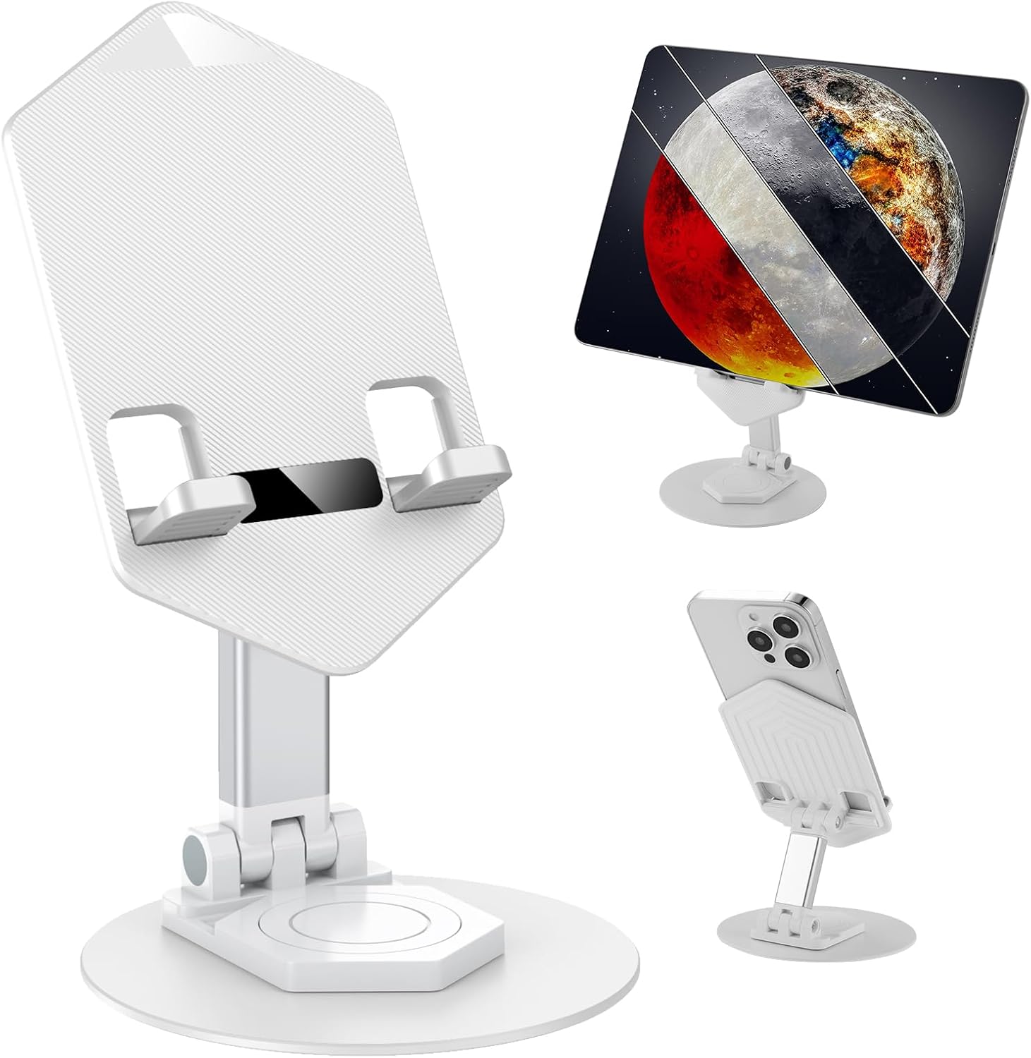 Amazon.com: XIAOBAOLU Cell Phone Stand (White)-Adjustable,Foldable,and ...