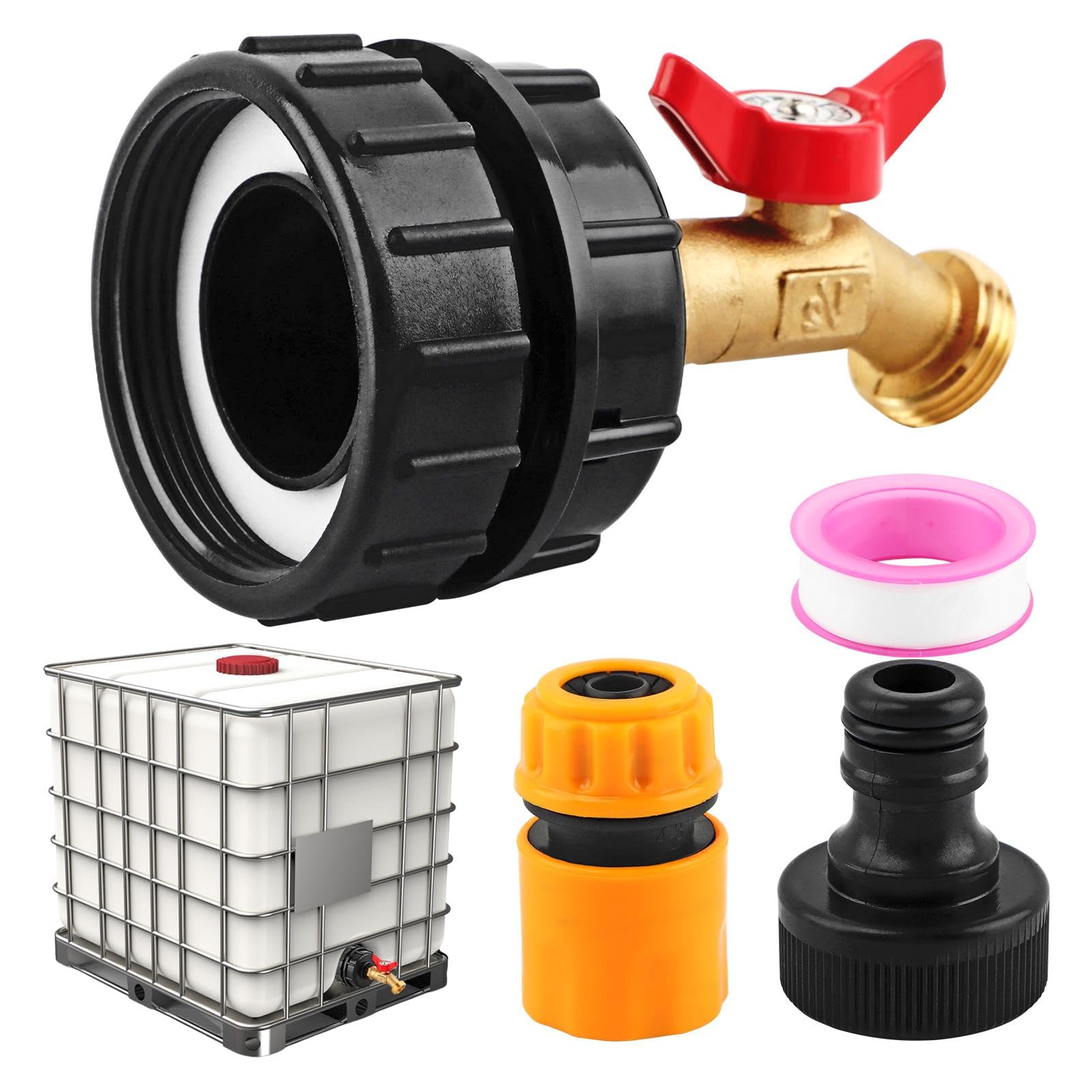 Buy Ibc Tote Adapter Ibc Tote Fittings Ibc Tote Valve With 2 44inch Ibc Tote Adapter Sealing