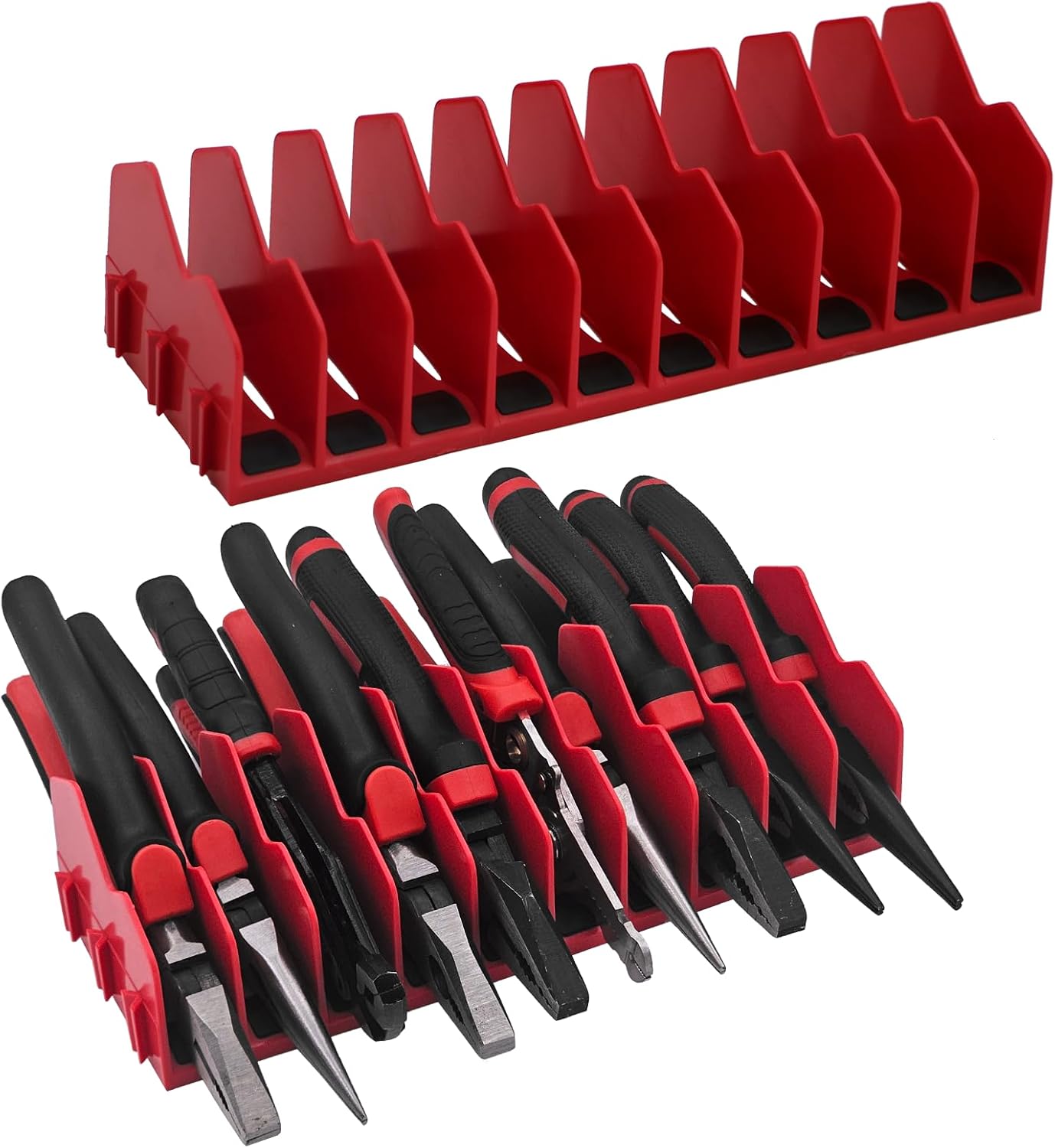 Amazon.com: HGSKEO 10-Slot Heavy Duty Plastic Tool Pliers Organizer ...