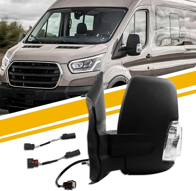 Dasbecan Left Driver Side Mirror Compatible with 2015-2025 Ford Transit ...
