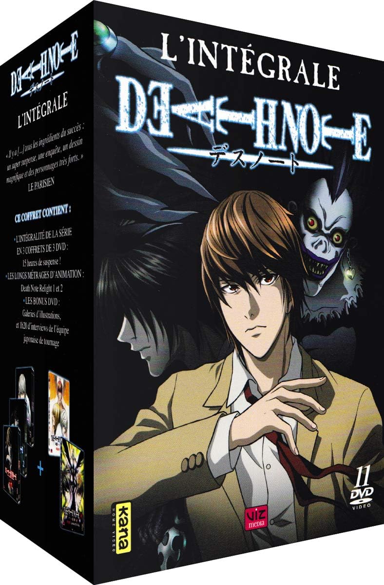 Death Note l'Intégrale de la Serie + Death Note Relight 1 et 2 - 11 DVD ...