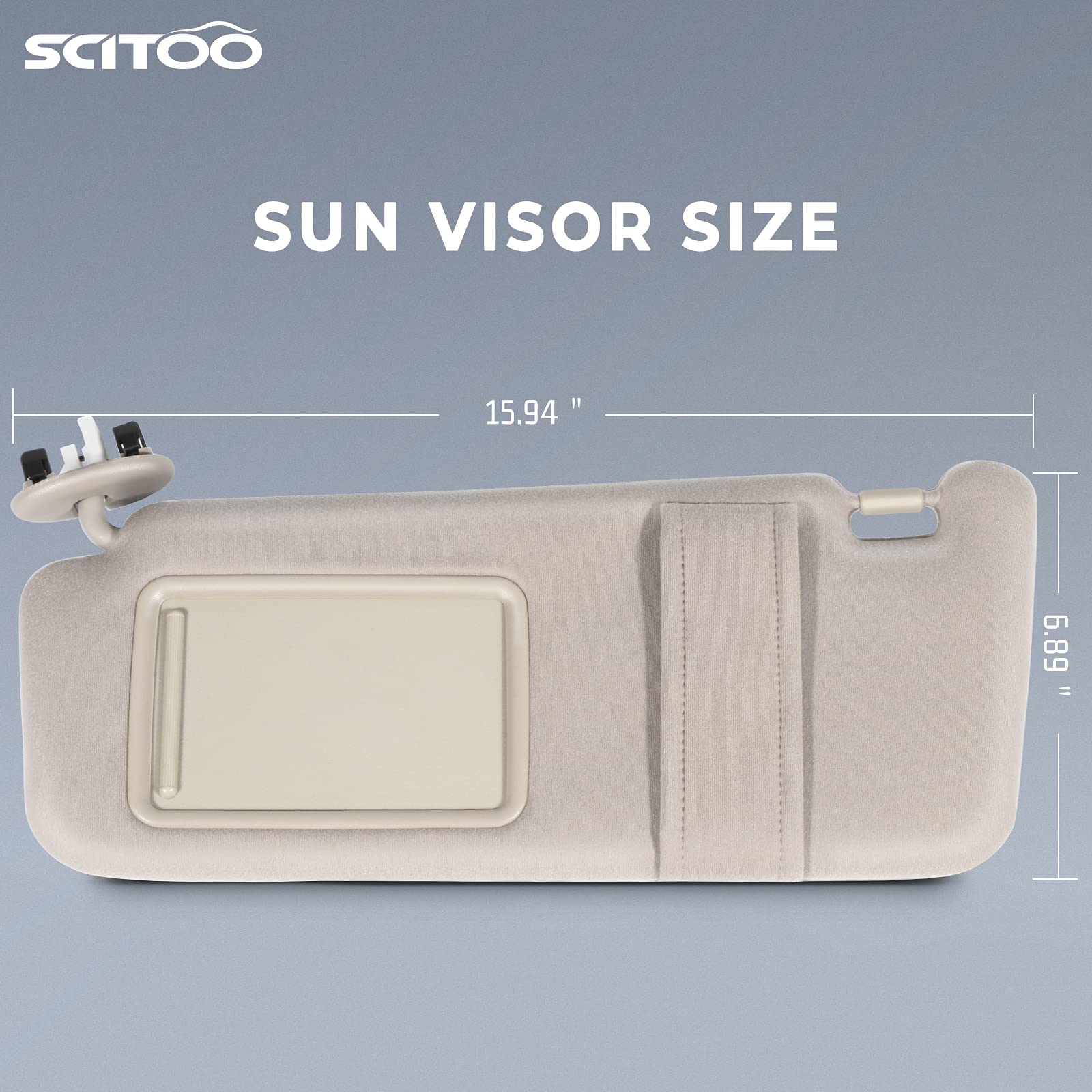 Driver Side Visor Replacement Driver Side Beige Sun Visor Assembly For ...