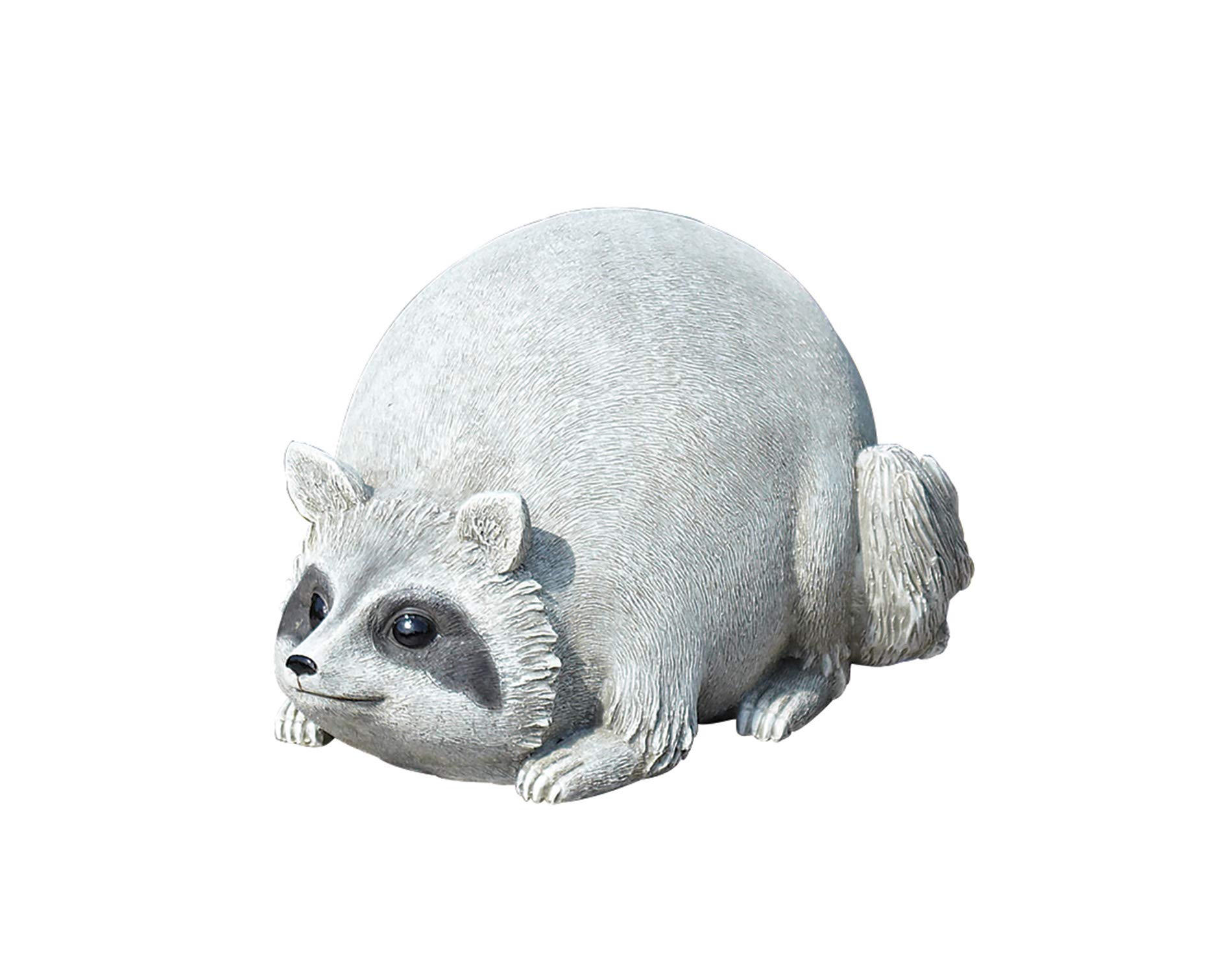 Snapklik.com : 16278 Raccoon Pudgy Pals Grey 10 X 5.5 Inch Resin Stone ...