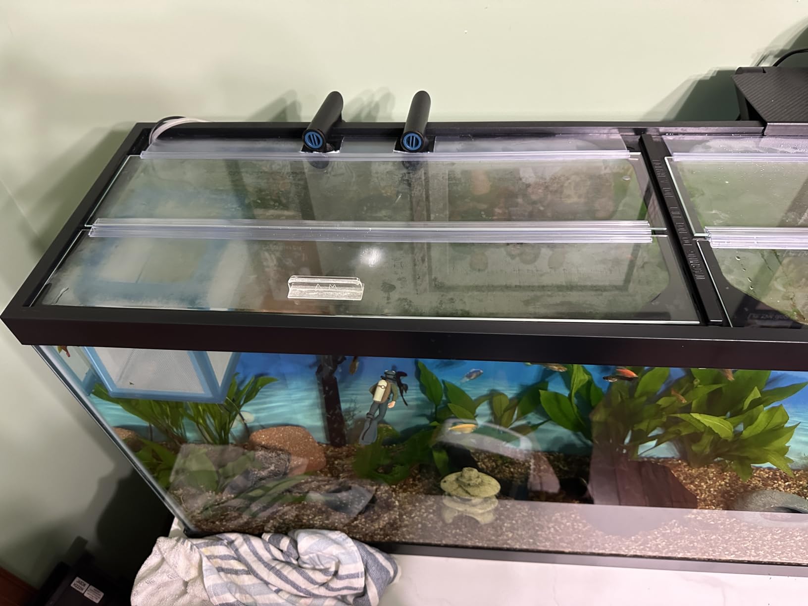 55 Gallon Aquarium Frame Replacement Buy Glass Canopy For Aquariums ...