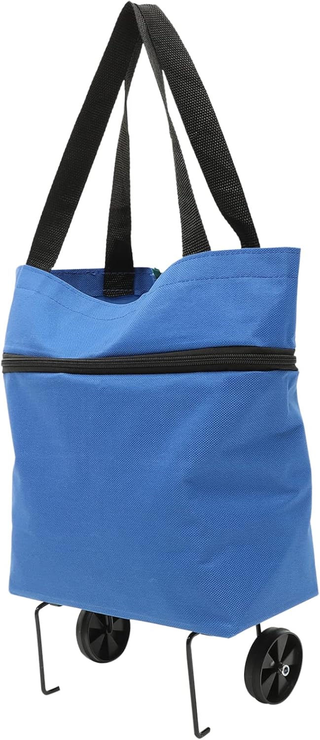 Amazon.com - BUGUUYO Collapsible Trolley Bag with Foldable Wheels ...