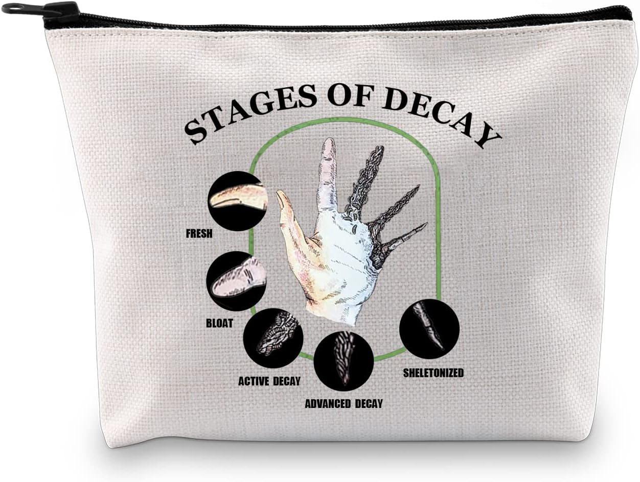 Amazon.com: G2TUP Forensic Scientist Gift Stages Of Decay Makeup Bag ...