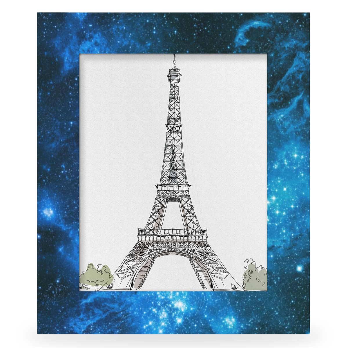 Amazon.com - Funky Qiu 8x10 Picture Frame Galaxy Universe Stars Photo ...