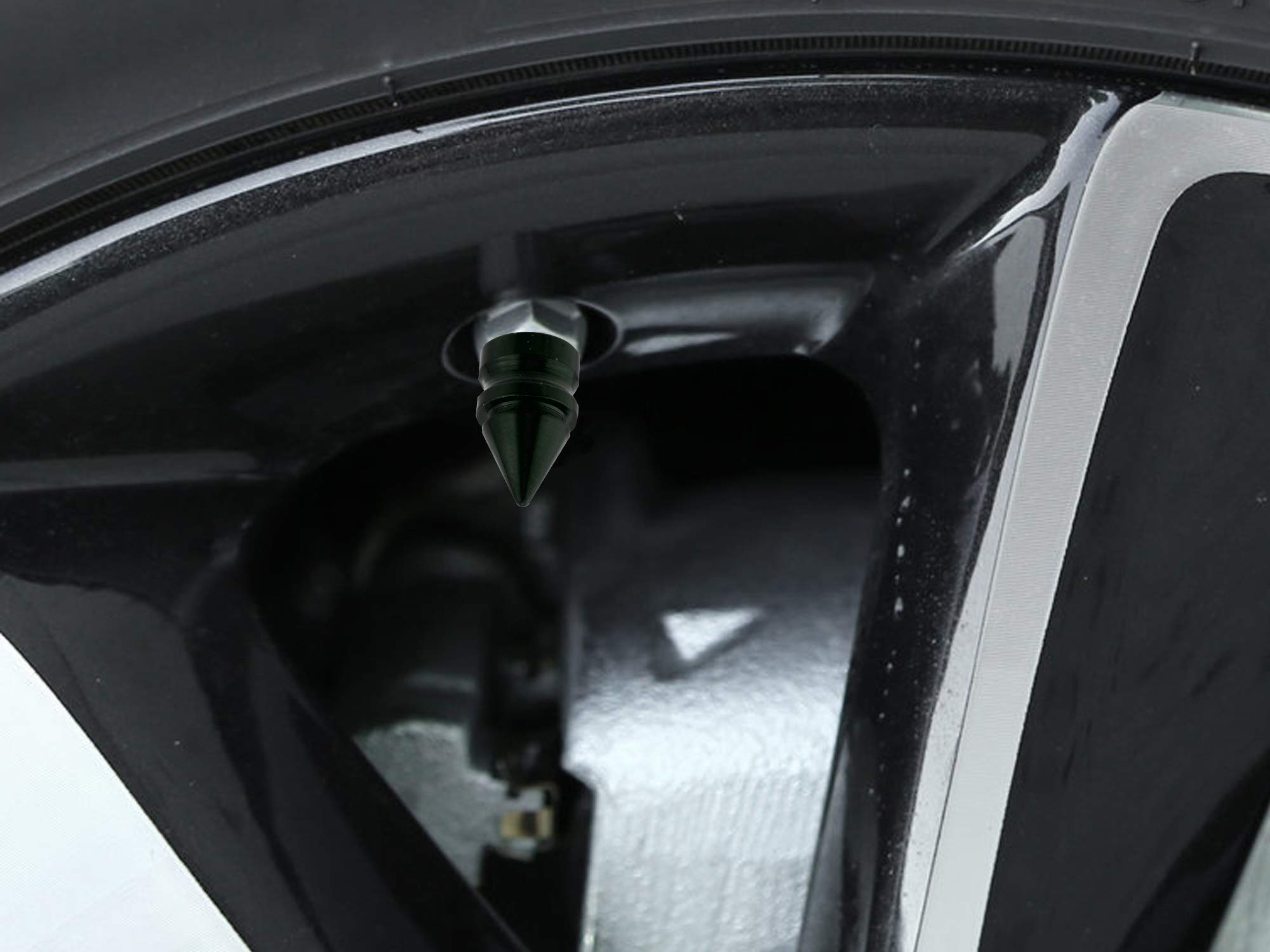 Snapklik.com : Abfer Car Tire Valve Caps Spike Wheel Air Pressure Stem ...
