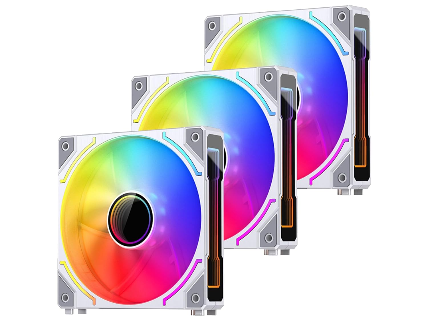 Amazon.com: SAMA 120mm RGB Fans, Computer case Fans 5V 3-Pin ...